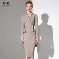 China Customizable Slim Fit Women Suit Set Polyester Cotton Office Dress Sizes S-10XL for sale