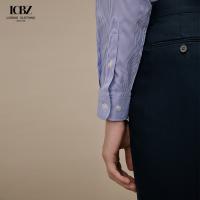China Custom Logo 50% Wool Men's Formal Trousers Blue Long Pants S-10XL for sale