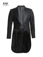 China V-Neck Men's Suit Tuxedo for Groom Host Master of Ceremonies Stage Performance 2024 for sale