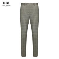 China Men's Slim Fit Wool Trousers Business Office Pants Sizes S to 10XL Custom for sale