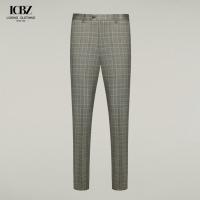 China Men's Slim Fit Wool Trousers Business Office Pants Sizes S to 10XL Custom for sale