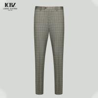 China Men's Slim Fit Wool Trousers Business Office Pants Sizes S to 10XL Custom for sale