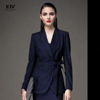China Classic Women Business Suit Set No Hood Button Decoration Sizes S to XXXL for sale
