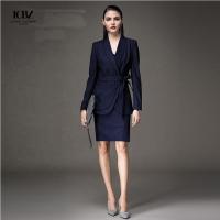 China Classic Women Business Suit Set No Hood Button Decoration Sizes S to XXXL for sale