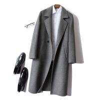 China Men's Double-Sided Cashmere Coat Mid-Length Trench Jacket Casual Outwear 50pcs MOQ for sale