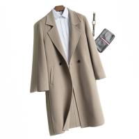 China Men's Double-Sided Cashmere Coat Mid-Length Trench Jacket Casual Outwear 50pcs MOQ for sale