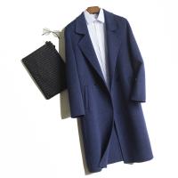 China Men's Double-Sided Cashmere Coat Mid-Length Trench Jacket Casual Outwear 50pcs MOQ for sale