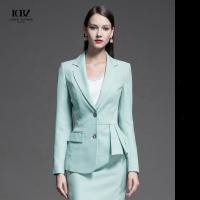China Women's Slim Formal Office Skirt Suit V-Neck Full Sleeves S-3XL for sale