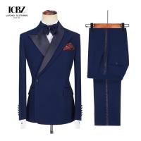 China Business Suits for Men Custom Designer Brown Wool / Polyester Suits at Prices for sale