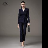 China Women's Fitted Business Suit Dress Set Hand Embroidery Size S-3XL 84-104cm Chest for sale