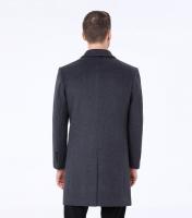 China Standard Thickness Winter Men's Woolen Coat with Suit Collar and Mid-Length Back Split for sale