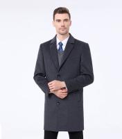 China Standard Thickness Winter Men's Woolen Coat with Suit Collar and Mid-Length Back Split for sale