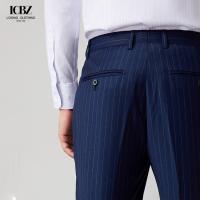 China Men's Stretch Straight Business Trousers Wool Silk Blend Pants Sizes S to 10XL Custom for sale