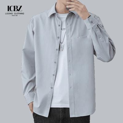 China Custom Color Oversized Men's Shirt Jacket Heavy Cotton Casual Autumn Wear S-10XL for sale