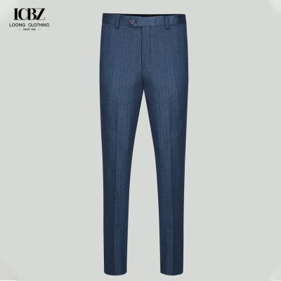 China Men's Stretch Cotton Twill Work Trousers Slim Fit Business Formal Pants Sizes S-10XL for sale