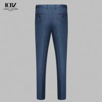 China Men's Stretch Cotton Twill Work Trousers Slim Fit Business Formal Pants Sizes S-10XL for sale