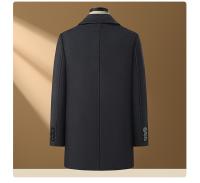 China Men's Hooded Trench Coat Cashmere Lining Fleece Sleeves Winter Polyester Cotton 50 MOQ for sale