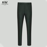 China Men's Stretch Wool Cotton Spandex Work Pants Black Blue Fabric Zipper Trousers Sizes S to 10XL for sale
