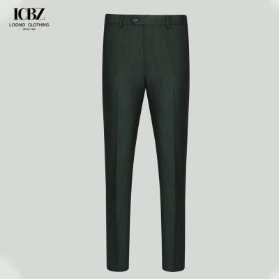China Men's Stretch Wool Cotton Spandex Work Pants Black Blue Fabric Zipper Trousers Sizes S to 10XL for sale