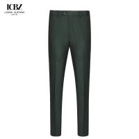 China Men's Stretch Wool Cotton Spandex Work Pants Black Blue Fabric Zipper Trousers Sizes S to 10XL for sale