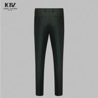 China Men's Stretch Wool Cotton Spandex Work Pants Black Blue Fabric Zipper Trousers Sizes S to 10XL for sale