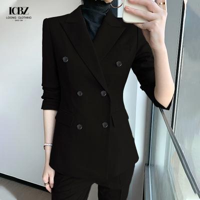 China Custom Business Formal Suit for Women Office Wear Polyester Cotton Viscose Sizes S to 10XL for sale