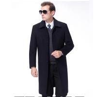 China Men's Business Casual Woolen Suit Coat with Velvet Lining Large Size 50 for sale