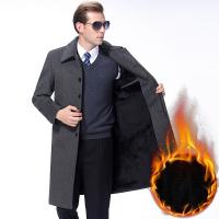 China Men's Business Casual Woolen Suit Coat with Velvet Lining Large Size 50 for sale
