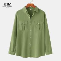 China Men's Linen Cotton Stand Collar Short Sleeve T-Shirt Solid Color Custom Size 3XL-10XL for sale