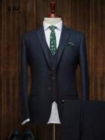 China Men Slim Fit 3 Piece Blazer Vest Pants Set Wedding Business Formal Suit 2XL for sale