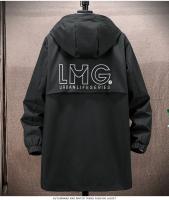 China Autumn Parkas Windbreaker Men's Fat Long Coat Jacket with Dyed Processing Type for sale