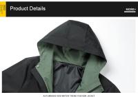 China Autumn Parkas Windbreaker Men's Fat Long Coat Jacket with Dyed Processing Type for sale