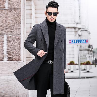 China Men's Double-Sided Cashmere Coat Winter Business Casual 50pcs MOQ Custom Logo for sale