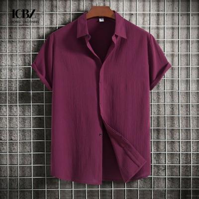 China Custom Men's Ethnic Printed Hawaiian Shirt Viscose Polyester Spandex Stand Collar Size up to 10XL for sale