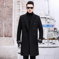 China Men's Double-Sided Cashmere Coat Winter Business Casual 50pcs MOQ Custom Logo for sale