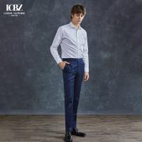 China Flat Front 50% Wool Casual Slim Chino Pants for Men Business Trousers Sizes 30-44 for sale