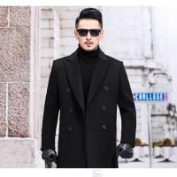 China Men's Double-Sided Cashmere Coat Winter Business Casual 50pcs MOQ Custom Logo for sale