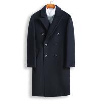 China Men's Double-Sided Cashmere Coat Winter Business Casual 50pcs MOQ Custom Logo for sale