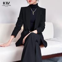 China Women's V-Neck Business Formal Pants Suit Set Polyester Cotton Sizes S-10XL Custom for sale
