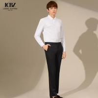 China Anti-Shrink 50% Wool Slim Fit Suit Trousers for Men Custom Office Pants Sizes S-10XL for sale