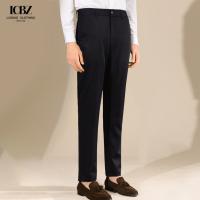 China Anti-Shrink 50% Wool Slim Fit Suit Trousers for Men Custom Office Pants Sizes S-10XL for sale