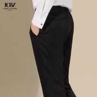 China Anti-Shrink 50% Wool Slim Fit Suit Trousers for Men Custom Office Pants Sizes S-10XL for sale