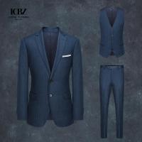 China Customized Business Suit Blazer for Men with Button Fly Elegant Pocket Design for sale