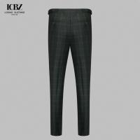 China Men's Wool Blend Formal Casual Trousers Flat Front Pants Sizes S to 10XL for sale