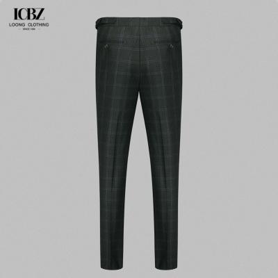China Men's Wool Blend Formal Casual Trousers Flat Front Pants Sizes S to 10XL for sale