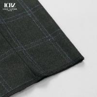 China Men's Wool Blend Formal Casual Trousers Flat Front Pants Sizes S to 10XL for sale