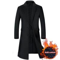 China Nonwoven Weaving Method LCBZ Waterproof Thick Knee Length Wool Jacket for Men for sale