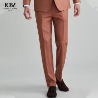 China Knitted Weaving Slim Fit Pencil Suit Pants for Men Business Attire Sizes S to 10XL for sale