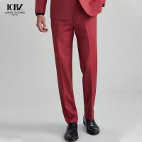 China Knitted Weaving Slim Fit Pencil Suit Pants for Men Business Attire Sizes S to 10XL for sale