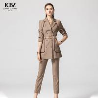 China Women Formal Business Suit 3 Piece Set Polyester Blazer Coat Shorts Office Wear S-10XL for sale